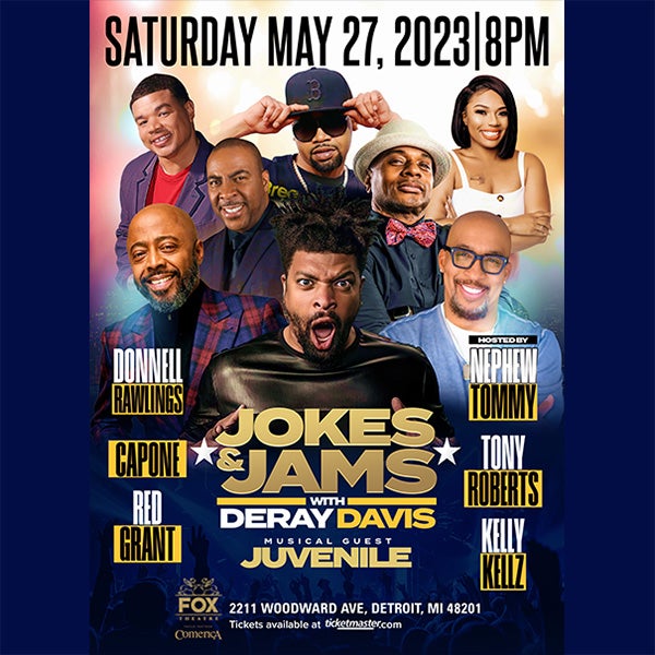 MIX 92.3 Presents Jokes & Jams Comedy Tour starring Deray Davis | 313 ...